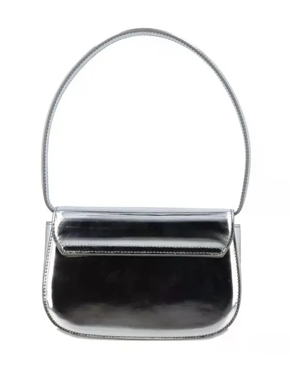 DIESEL® 1dr Logo Plaque Tote Bag - Silver