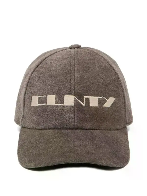 Rick Owens Logo-embroidered Cap - Brown