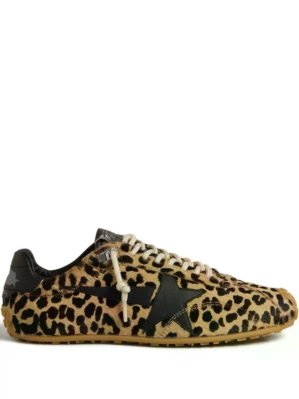 GOLDEN GOOSE Marathon Speed Leopard-print Sneakers - Brown