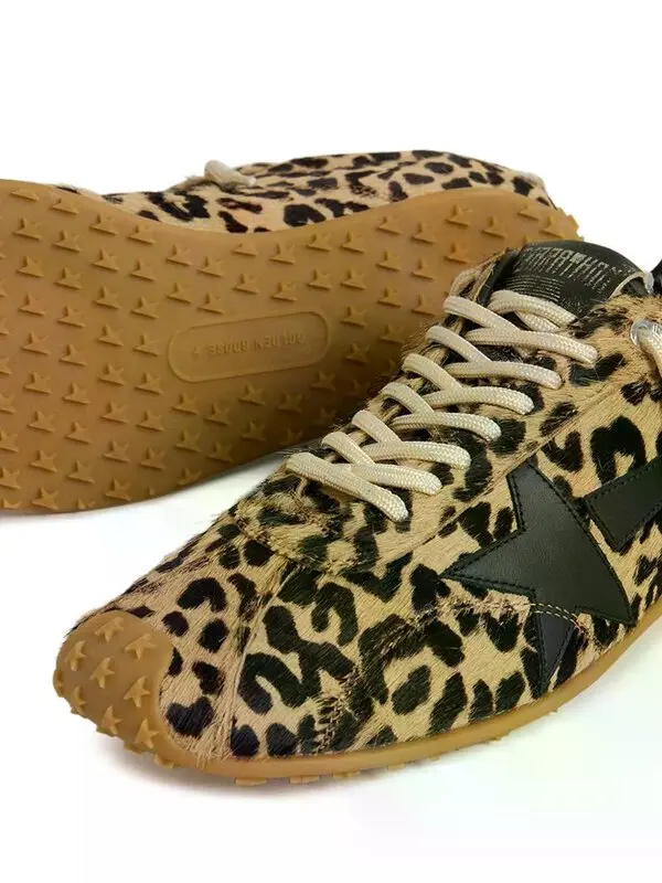 GOLDEN GOOSE Marathon Speed Leopard-print Sneakers - Brown