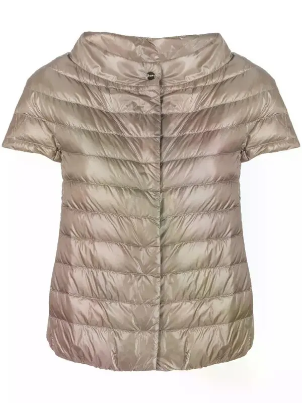 Herno Margherita Short-sleeve Quilted Jacket - Brown
