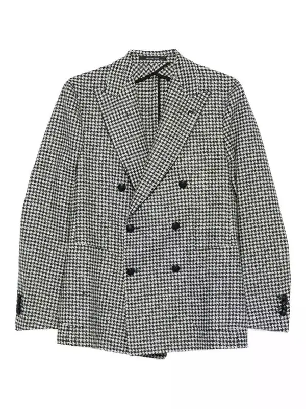 Tagliatore Houndstooth Double-breasted Blazer