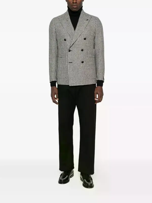 Tagliatore Houndstooth Double-breasted Blazer