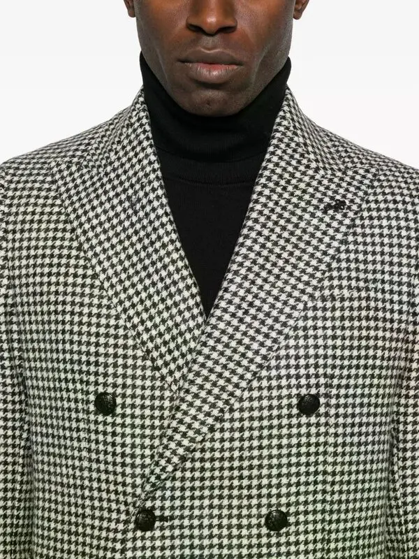 Tagliatore Houndstooth Double-breasted Blazer