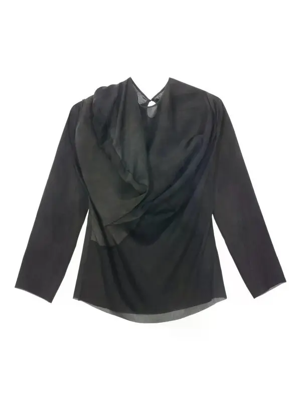 UMA WANG Draped Asymmetric Blouse