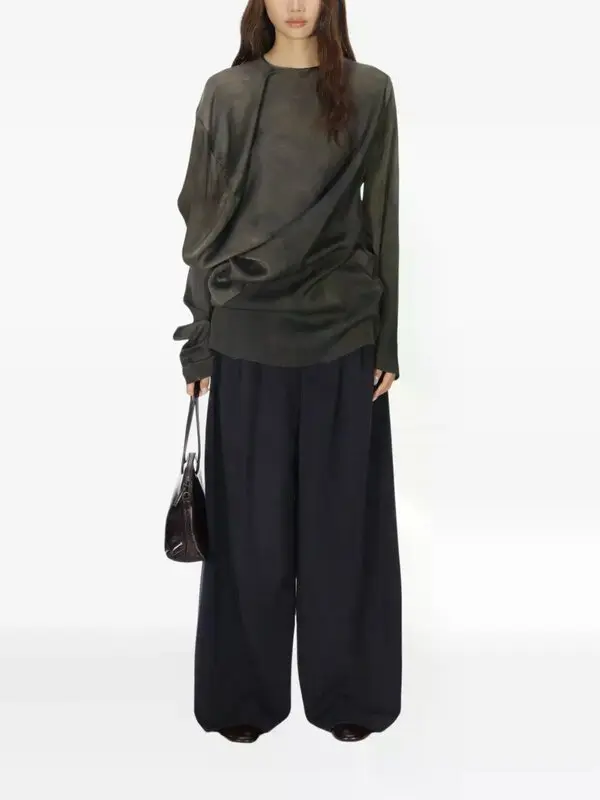 UMA WANG Draped Asymmetric Blouse