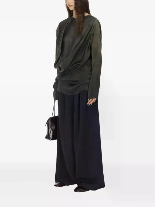 UMA WANG Draped Asymmetric Blouse