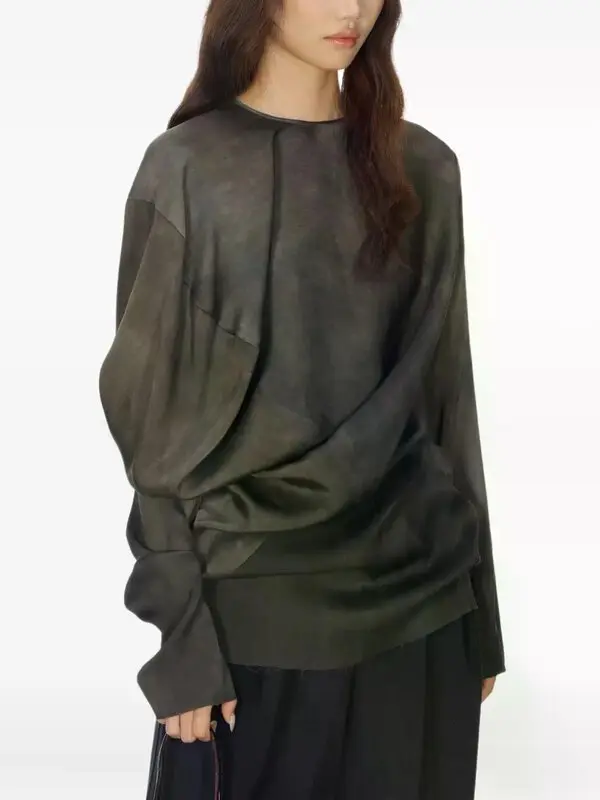UMA WANG Draped Asymmetric Blouse