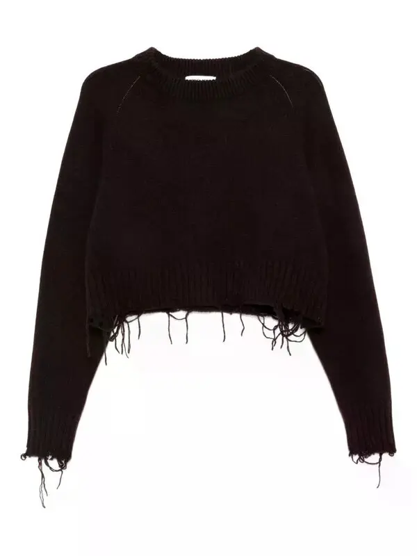LOW CLASSIC Ribbed Jumper - Brown