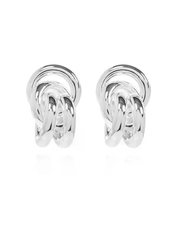 Lié Studio Vera Knot-detail Earrings - Silver