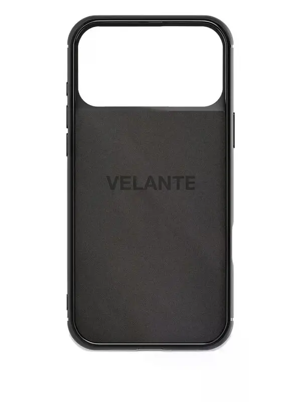 VELANTE Crocodile-texture Iphone 17 Pro Max Phone Case - Black