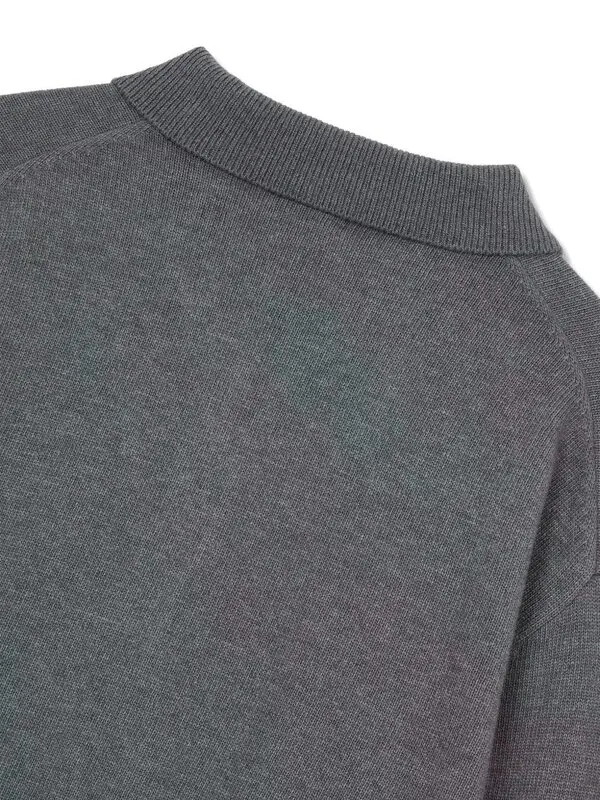 STUDIO TOMBOY Long-sleeve Polo Shirt - Grey