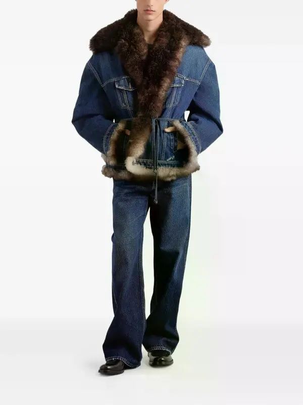 Dolce & Gabbana Fur-trimmed Denim Jacket