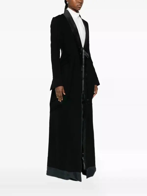 MARC LE BIHAN Satin-lapel Single-breasted Coat