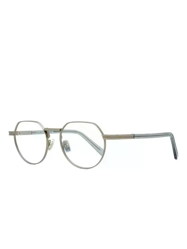 Zegna Geometric Single-bridge Eyeglasses - Grey