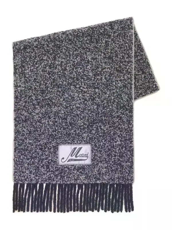 Marni Fringed Scarf - Black