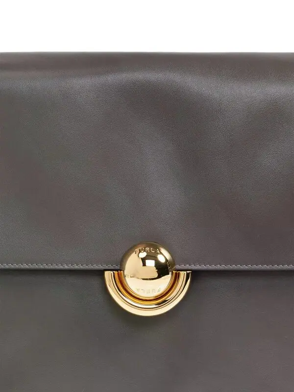 Furla Circular-detail Leather Tote Bag
