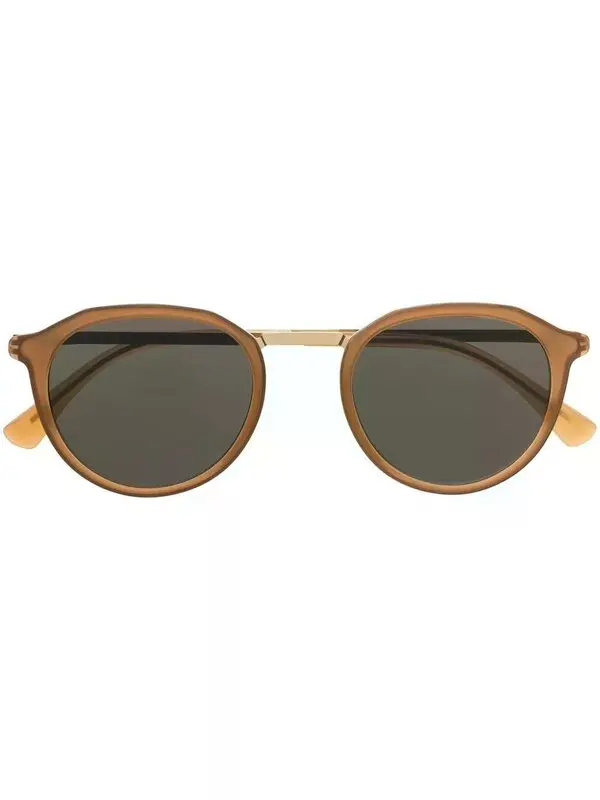 Mykita Tinted-lens Round-frame Sunglasses - Yellow