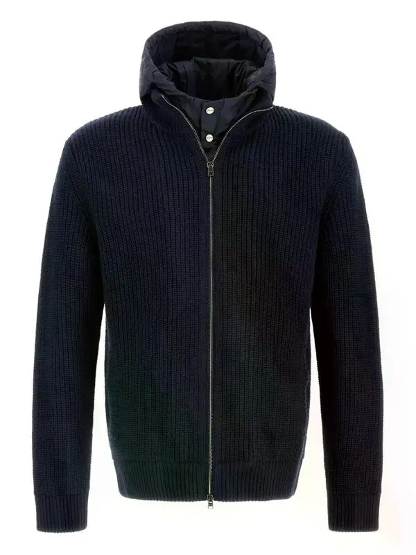 Herno Ribbed-knit Wool Jacket