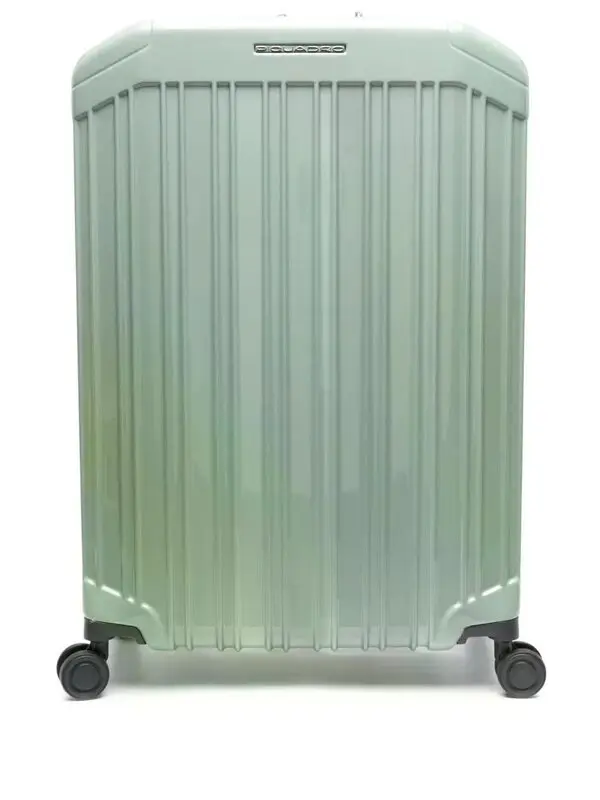 PIQUADRO Logo-plaque Panelled Trolley - Green