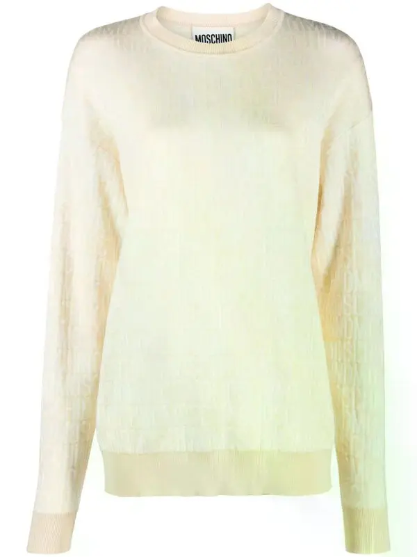 Moschino Logo-intarsia Virgin Wool Sweater
