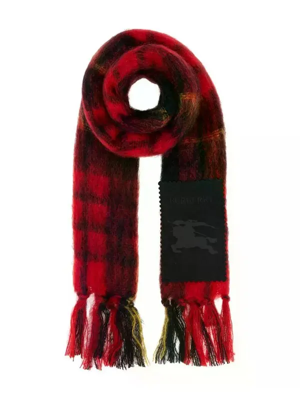 Burberry Check-print Scarf - Red