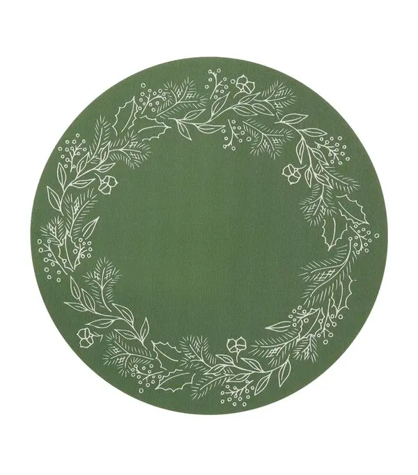 CHILEWICH X Martha Stewart Wreath Placemat - Grey