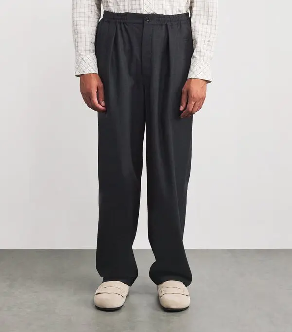 Lemaire Cashmere-Blend Pyjama Trousers - Black | Editorialist
