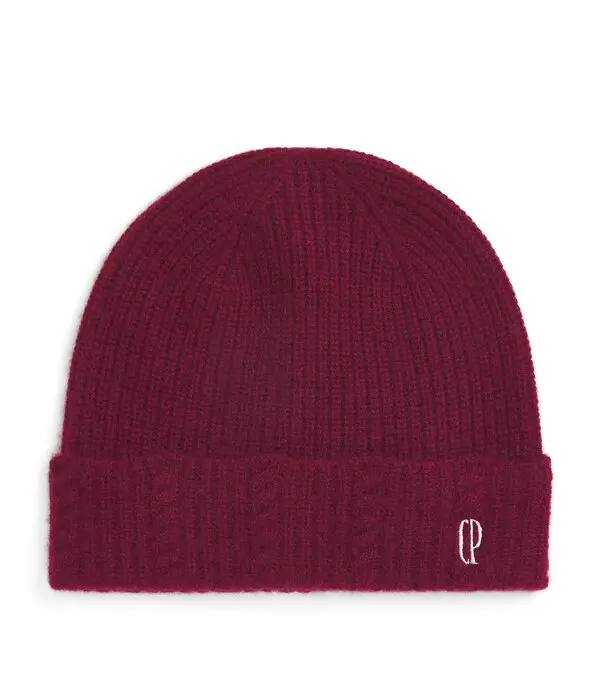 Claudie Pierlot Cashmere Embroidered Beanie - Red
