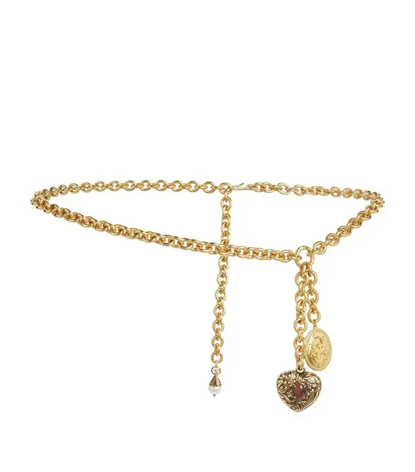 Chloé Heart Chain Belt - Gold