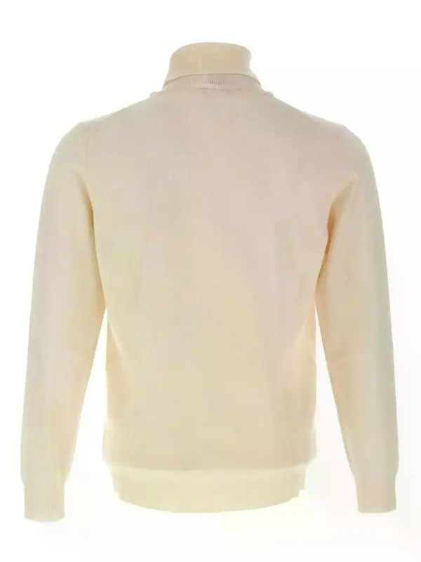 KANGRA Roll-neck Ribbed Sweater - Neutrals