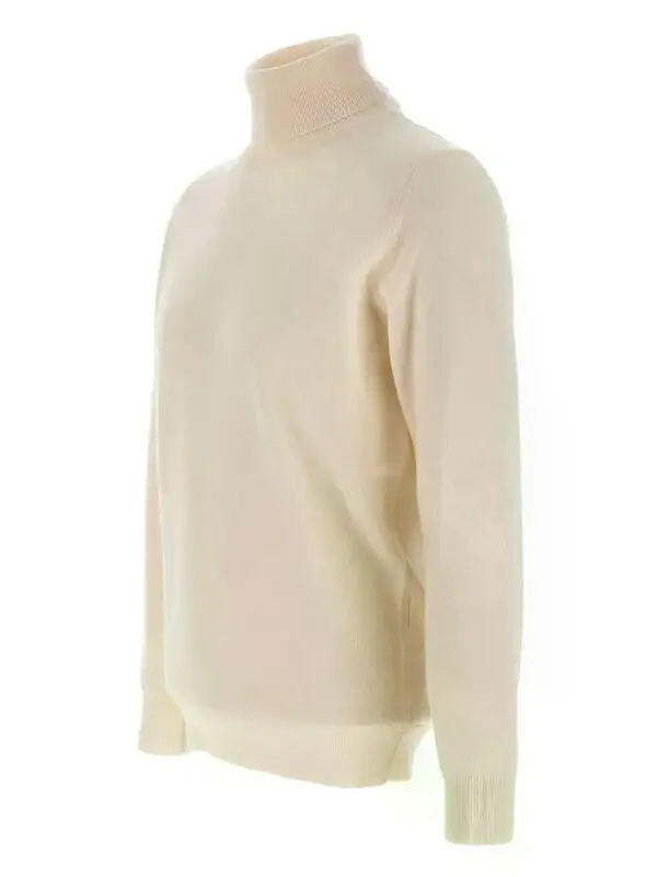 KANGRA Roll-neck Ribbed Sweater - Neutrals