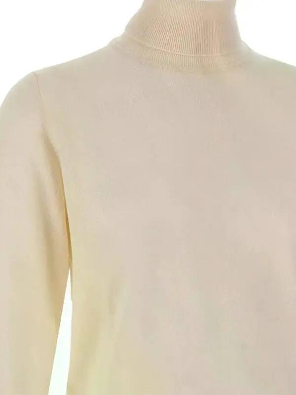 KANGRA Roll-neck Ribbed Sweater - Neutrals