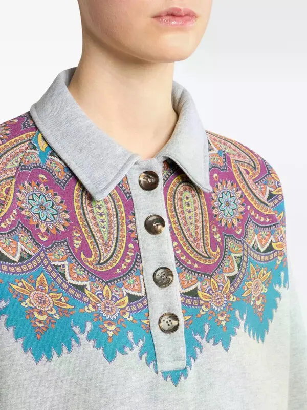 Etro Paisley-print Cotton Sweatshirt