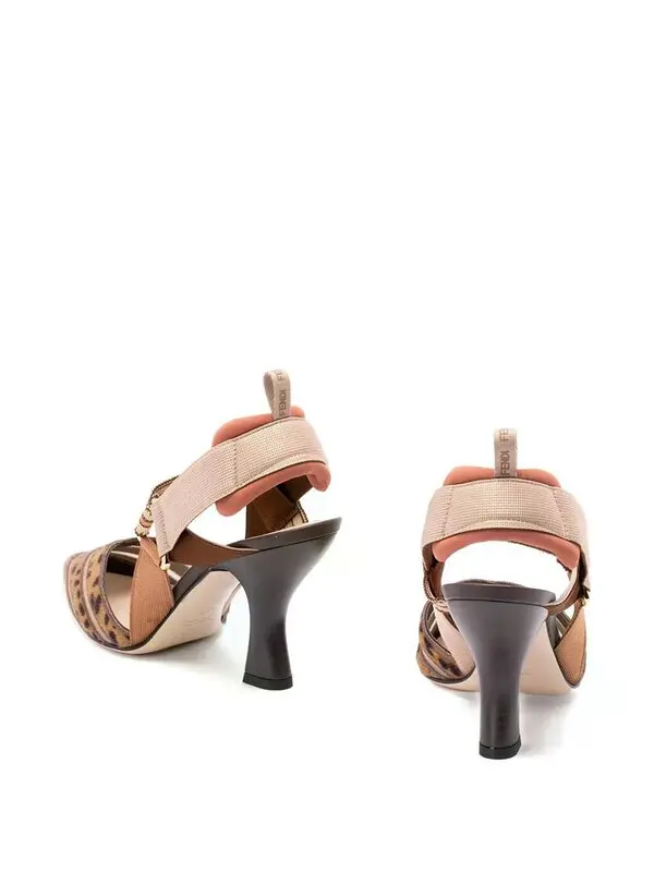Fendi 85mm Colibrì Leopard-print Pumps