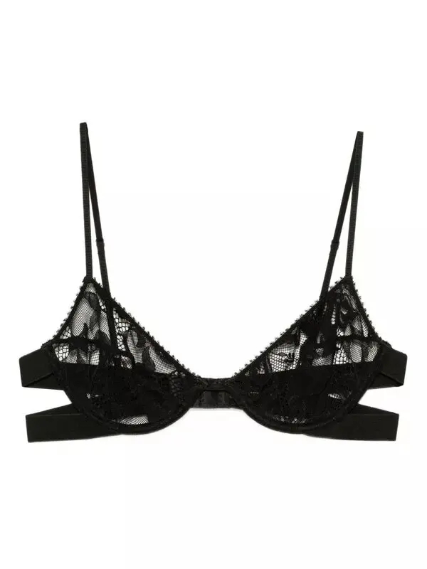 Kiki De Montparnasse Sophie Demi Bra - Black