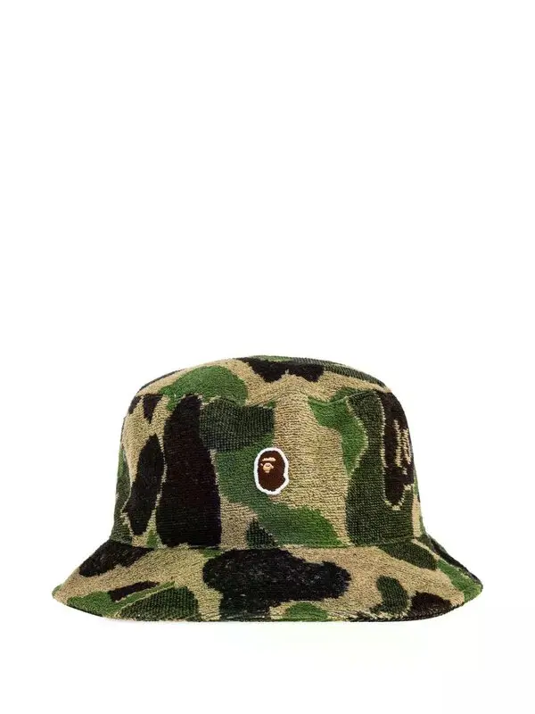 A BATHING APE® Camouflage Bucket Hat - Green