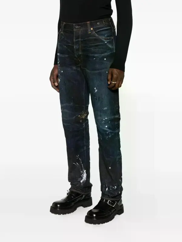 Mastercraft Union Edo Paint-splatter Jeans