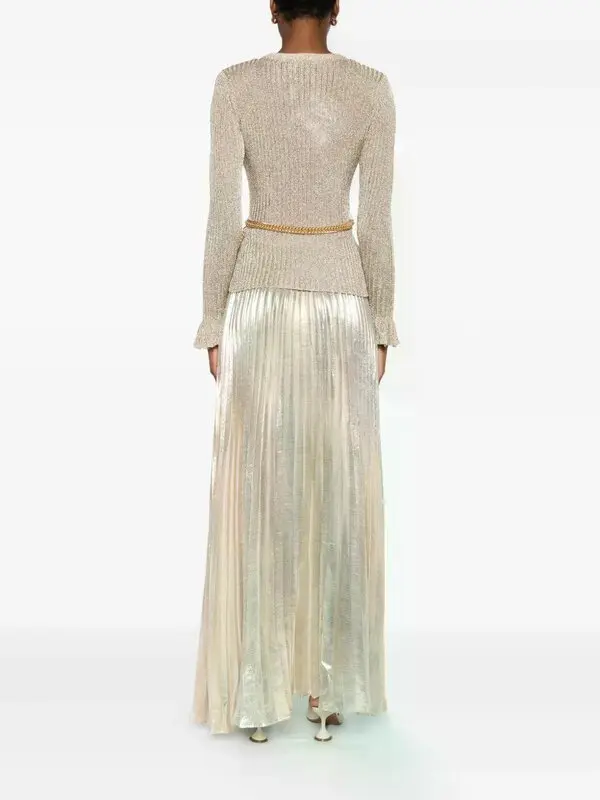 self portrait gold lurex dress self-portrait - Gold Lurex Knit Mini Dress main image 0