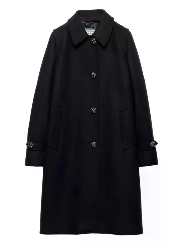 Prada Single-breasted Loden Coat