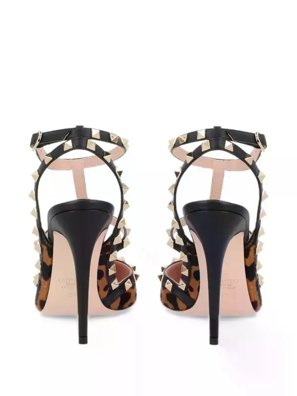 Valentino Garavani Rockstud Pony-effect Calfskin Pumps - Black
