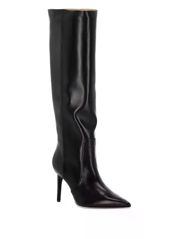 STUART WEITZMAN Leather Pointed-toe Knee-high Boots