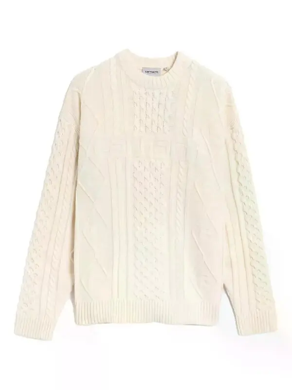 Carhartt Work In Progress Cable-knit Sweater - White