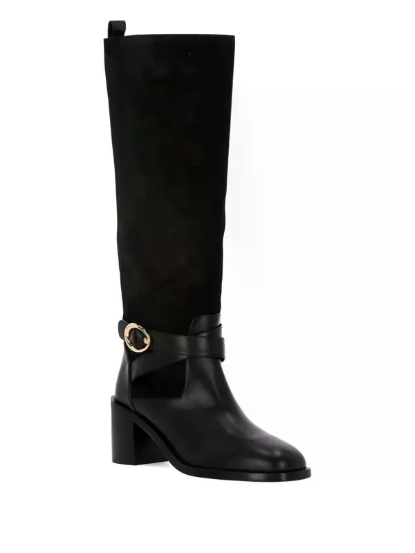 STUART WEITZMAN Buckle-detail Leather Boots