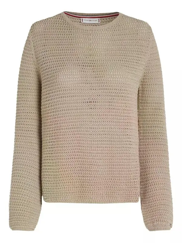 Tommy Hilfiger Crew-neck Waffle-knit Sweater