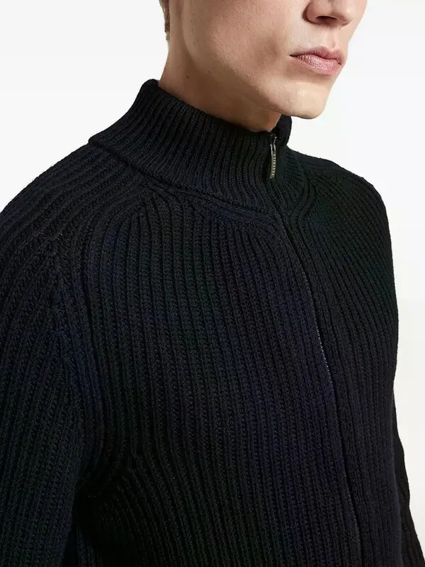 Peserico Ribbed Zip-up Cardigan