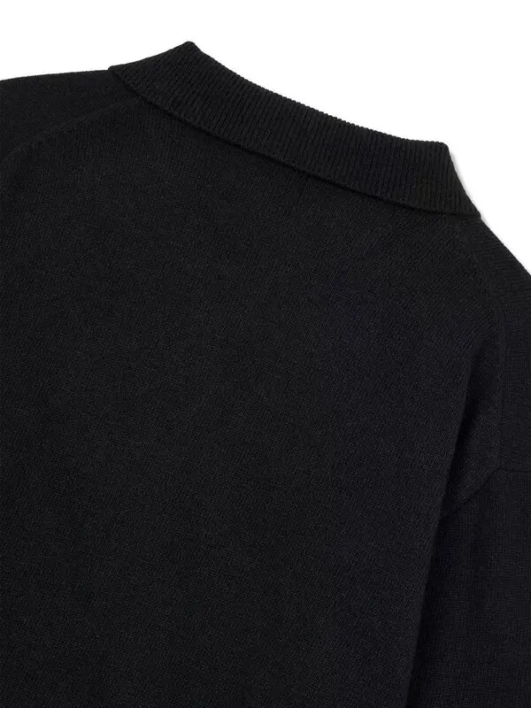 STUDIO TOMBOY Long-sleeve Polo Shirt - Black