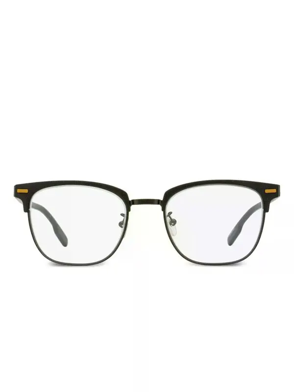Zegna Square-frame Glasses - Black