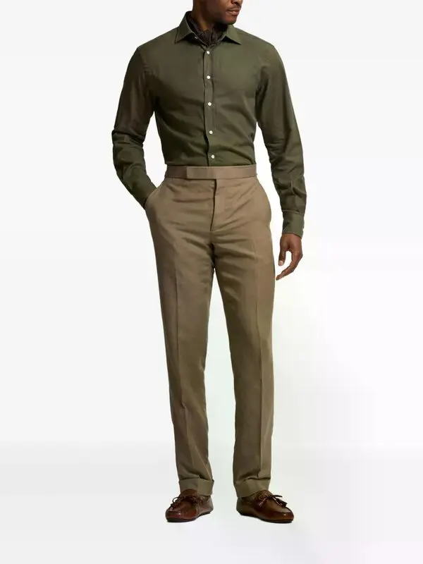 Ralph Lauren Purple Label Long-sleeves Cotton Shirt - Green