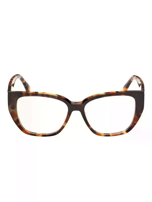 Max Mara Tortoiseshell Clip-on Glasses - Brown